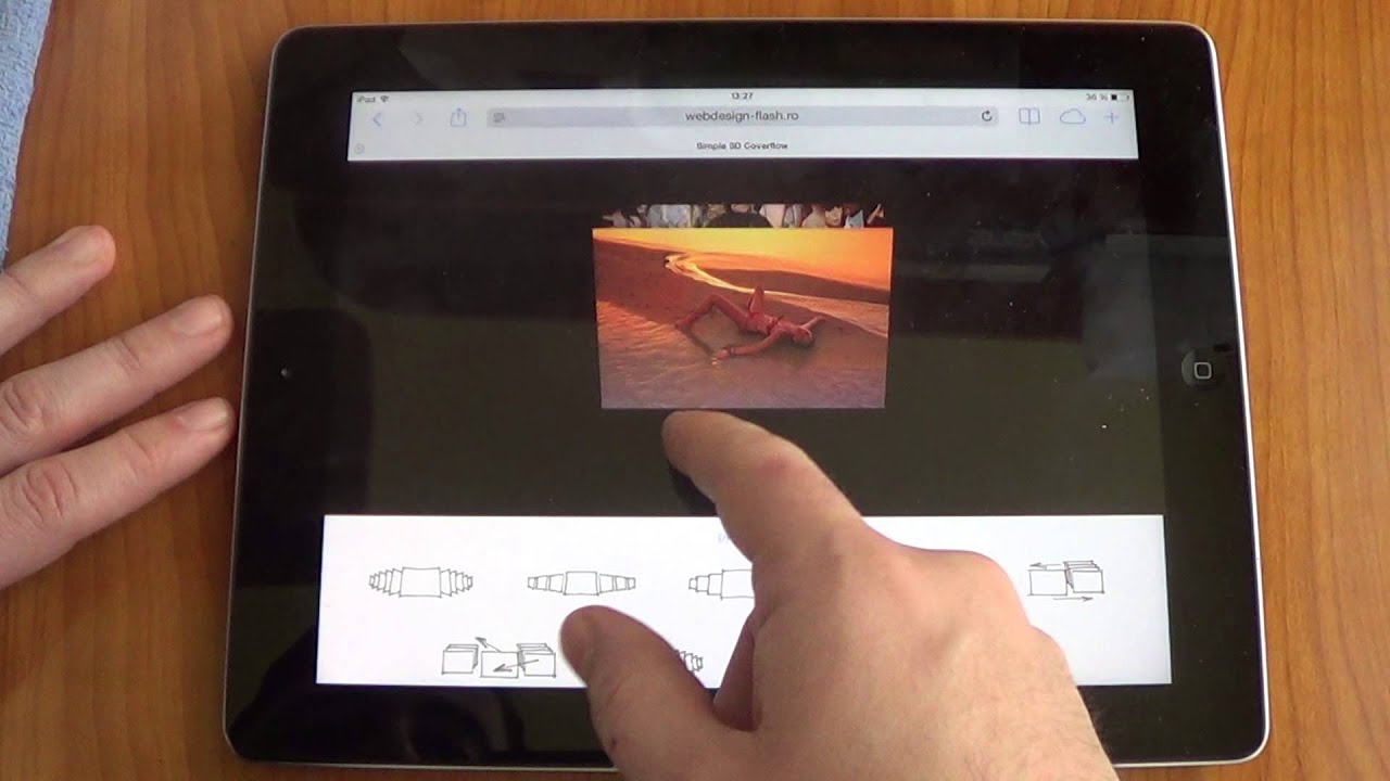 Simple 3d Coverflow Ios Demo Ipad Iphone Youtube