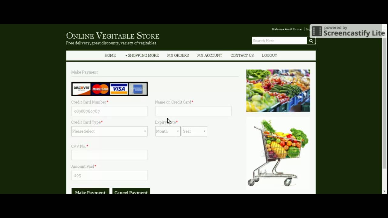 Online Vegetable Store Java Jsp Servlet Project Tutorial Java Jsp