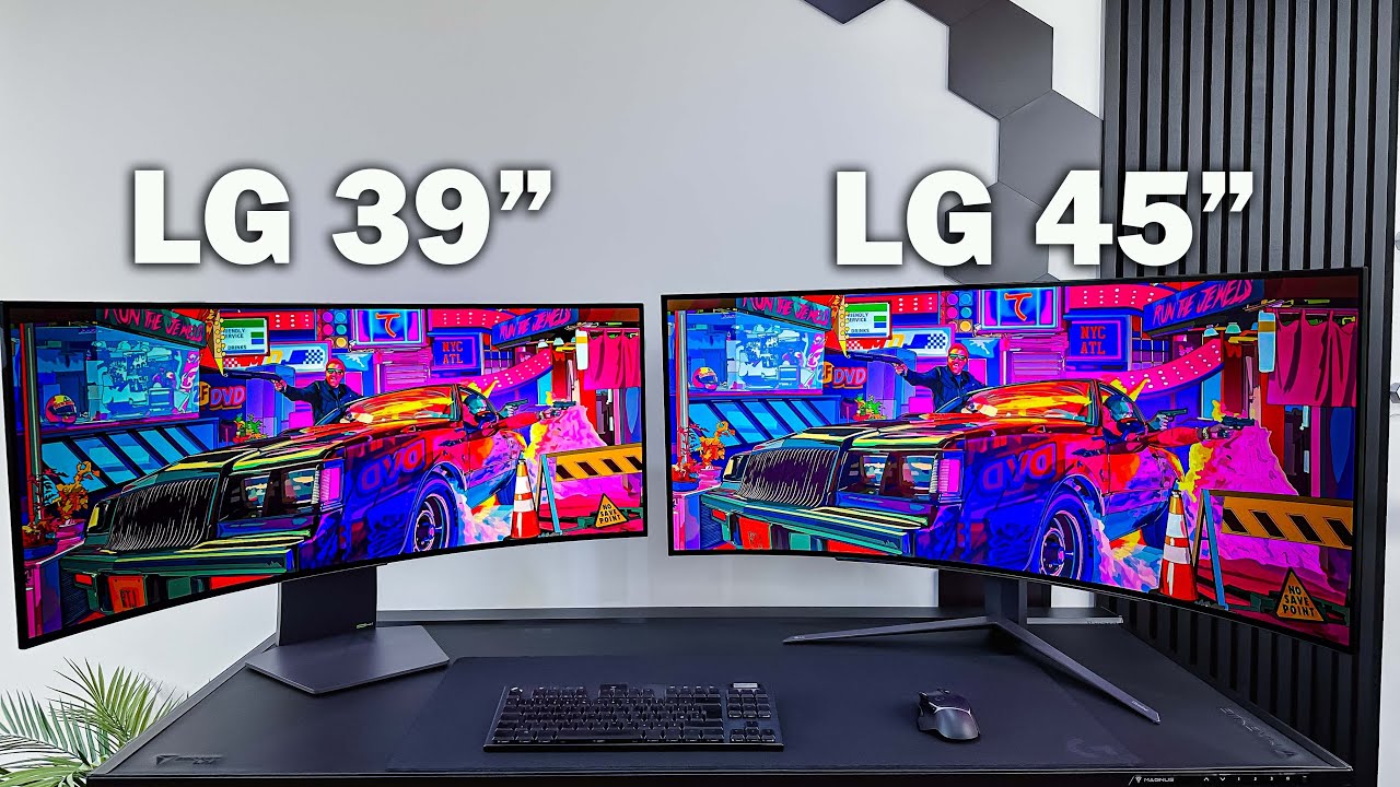 Best Ultrawide Oled Gaming Monitor Lg 39gs95qe Vs Lg 45gr95qe Youtube
