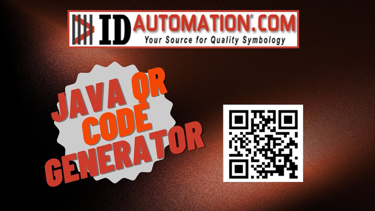 Idautomation Java 2d Qr Code Barcode Generator Youtube