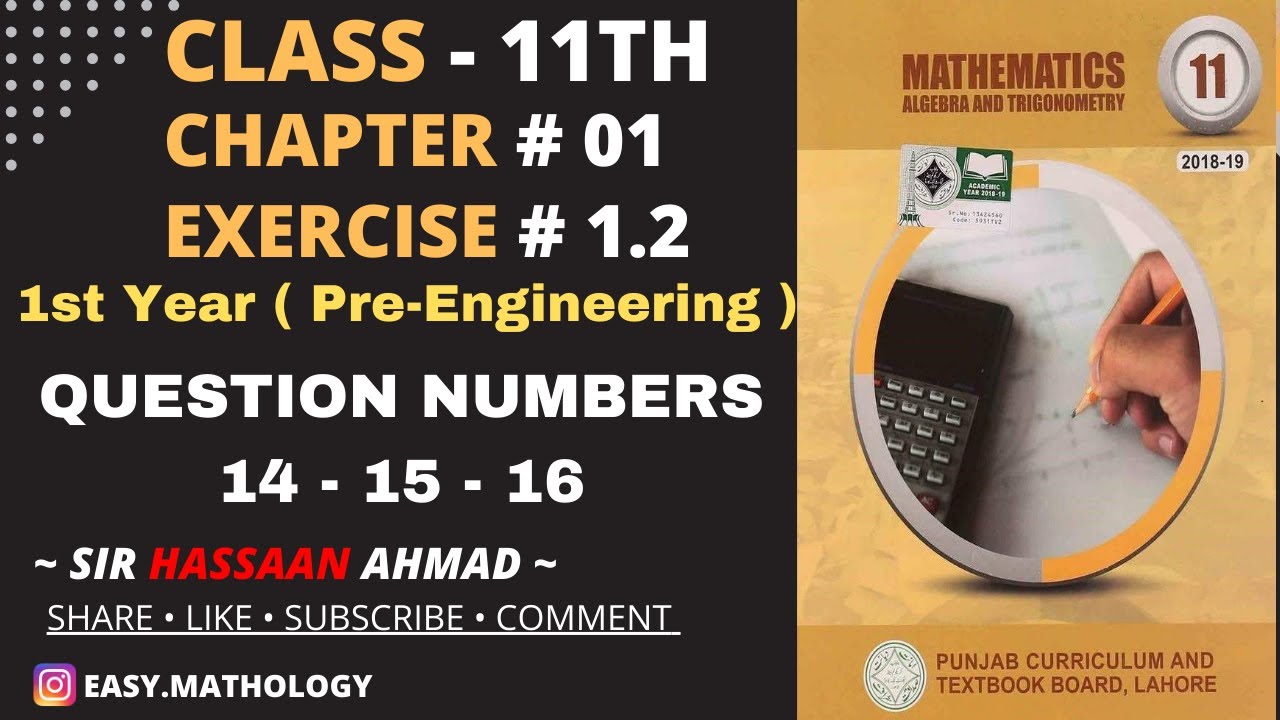 11 Class Maths Chapter 1 Exercise 1 2 Question 14 16 Class 11