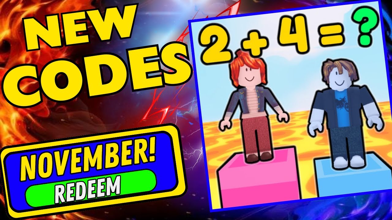 New Codes Roblox Math Tower Race Codes 2024 Math Tower Race Codes