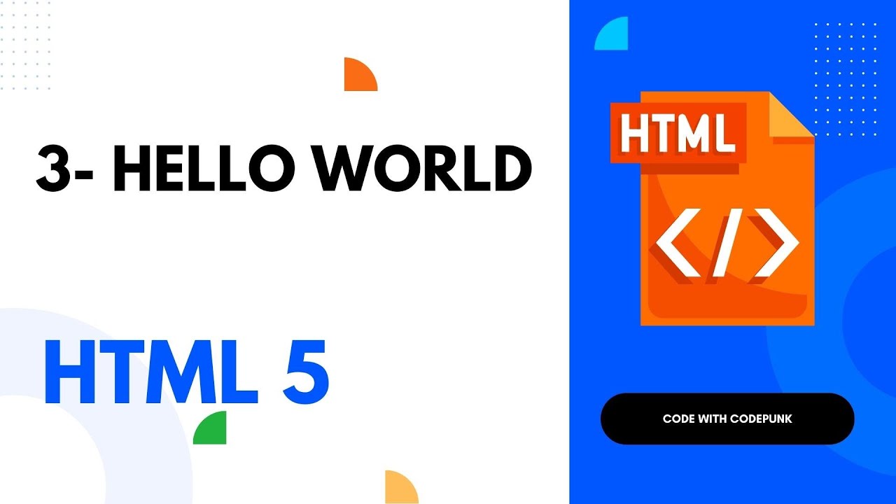 3 Hello World Html Tutorials For Beginners Youtube