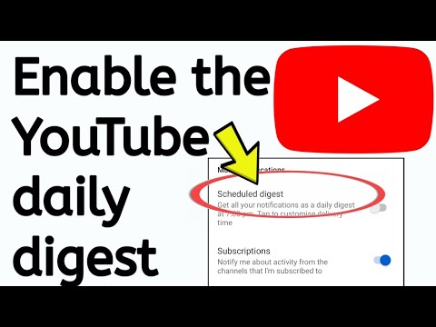 Enable Your Scheduled Daily Digest In The Youtube App Youtube