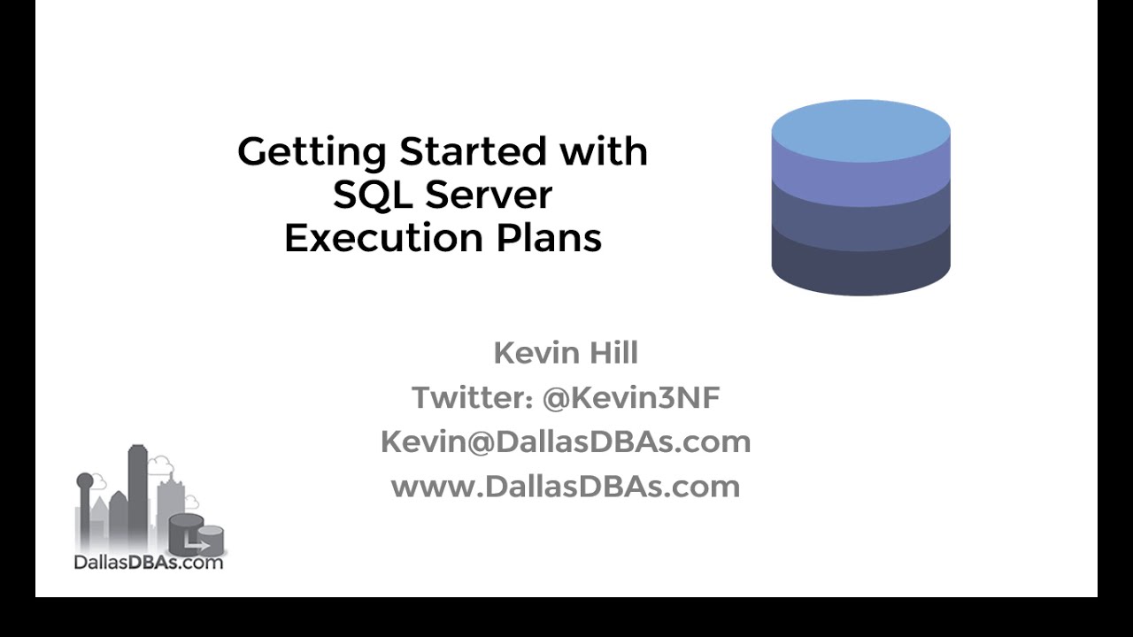 Sql Server Execution Plan Basics Youtube