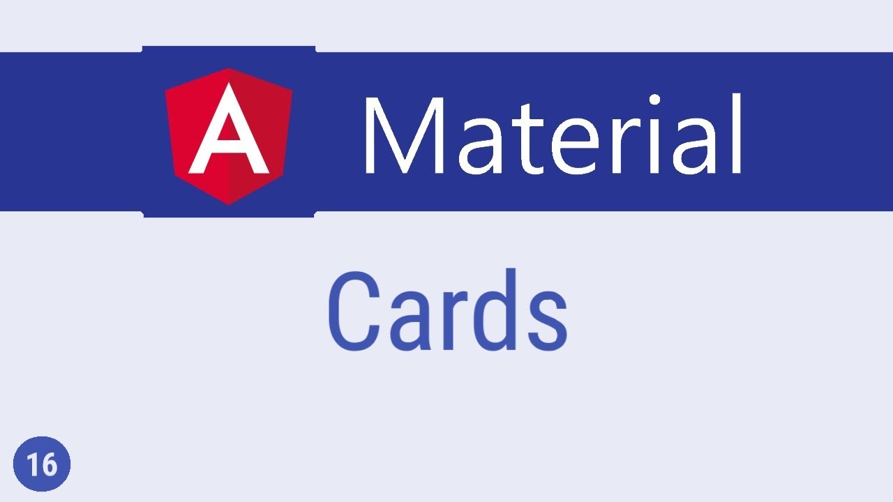 Angular Material Tutorial 16 Cards Youtube