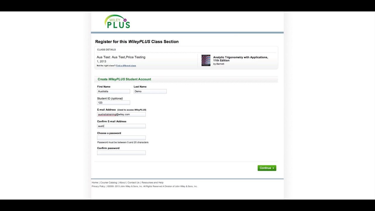 Wileyplus Student Help How To Register Youtube