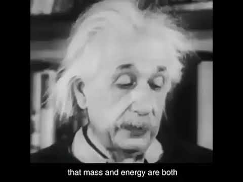 Rare Footage Of Albert Einstein Explaining E Mc 2 Youtube