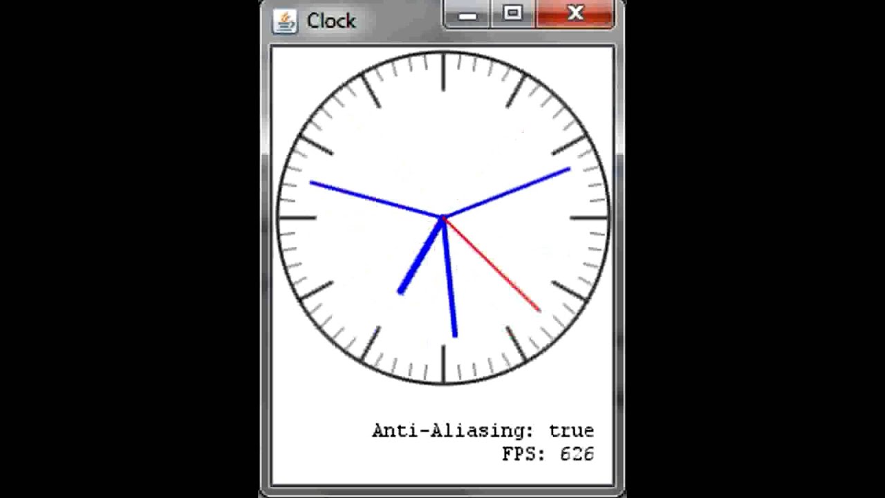 Java Graphical Clock 01 Youtube