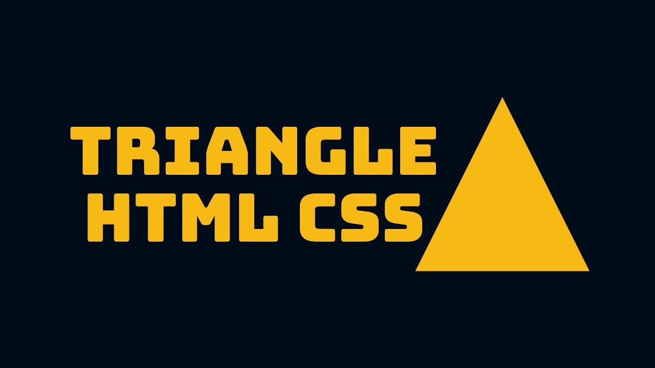 32 Triangle Html Css Thinhpham Youtube