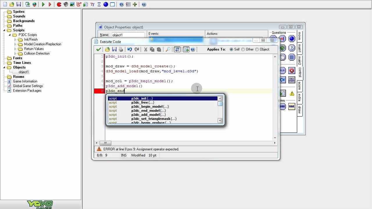 Game Maker 3d Tutorial 3d Collisions Youtube