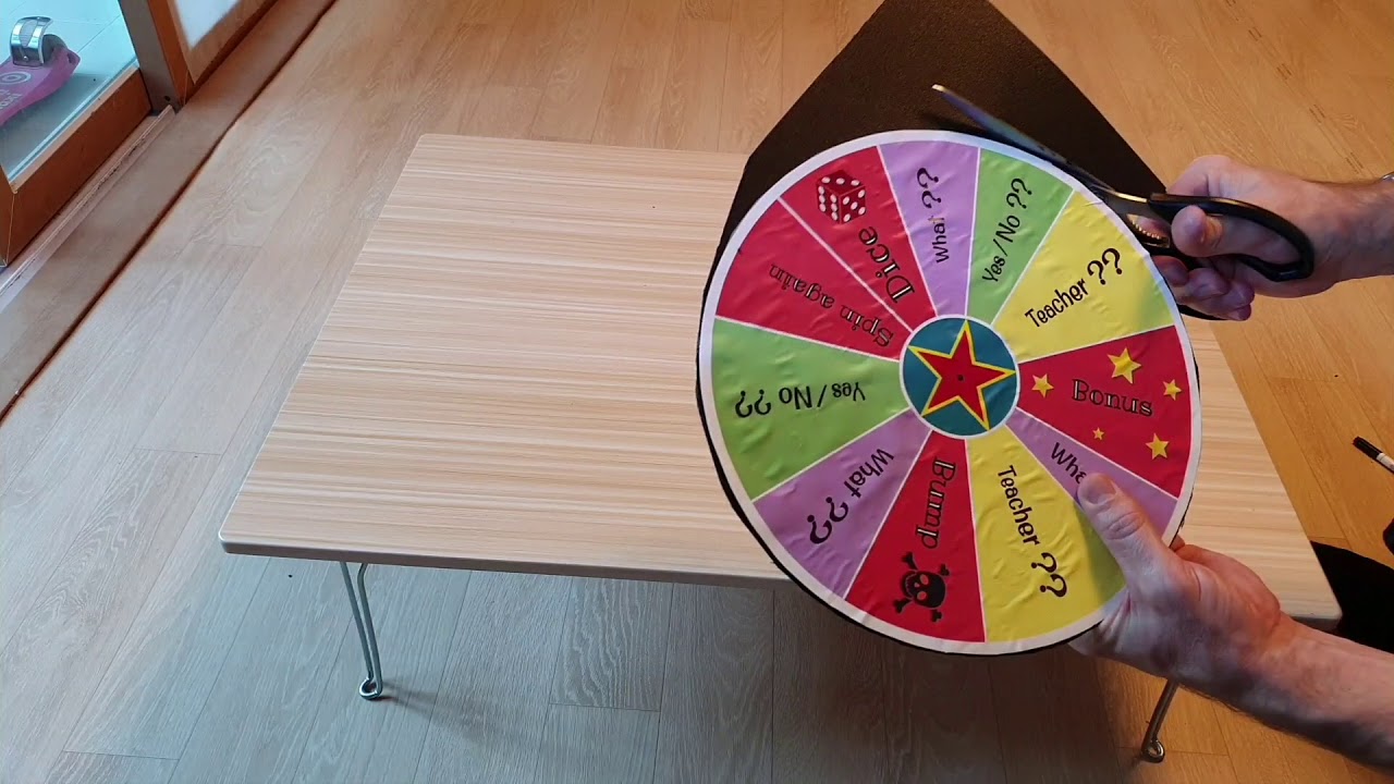 Diy Spinning Wheel Cardboard At Hayden Marr Blog