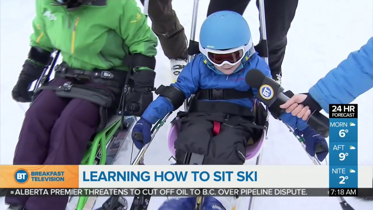 Learning How To Sit Ski Youtube