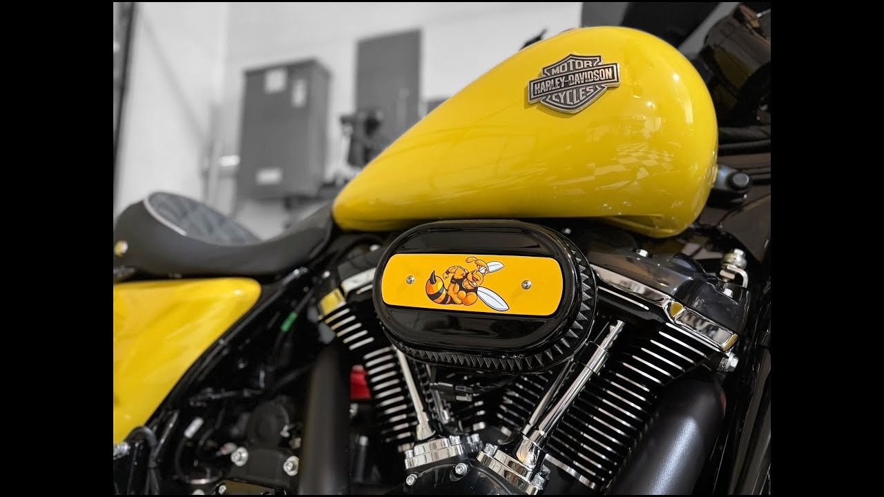Harley Road King Accessories Harley Davidson Motorcycle Coated In