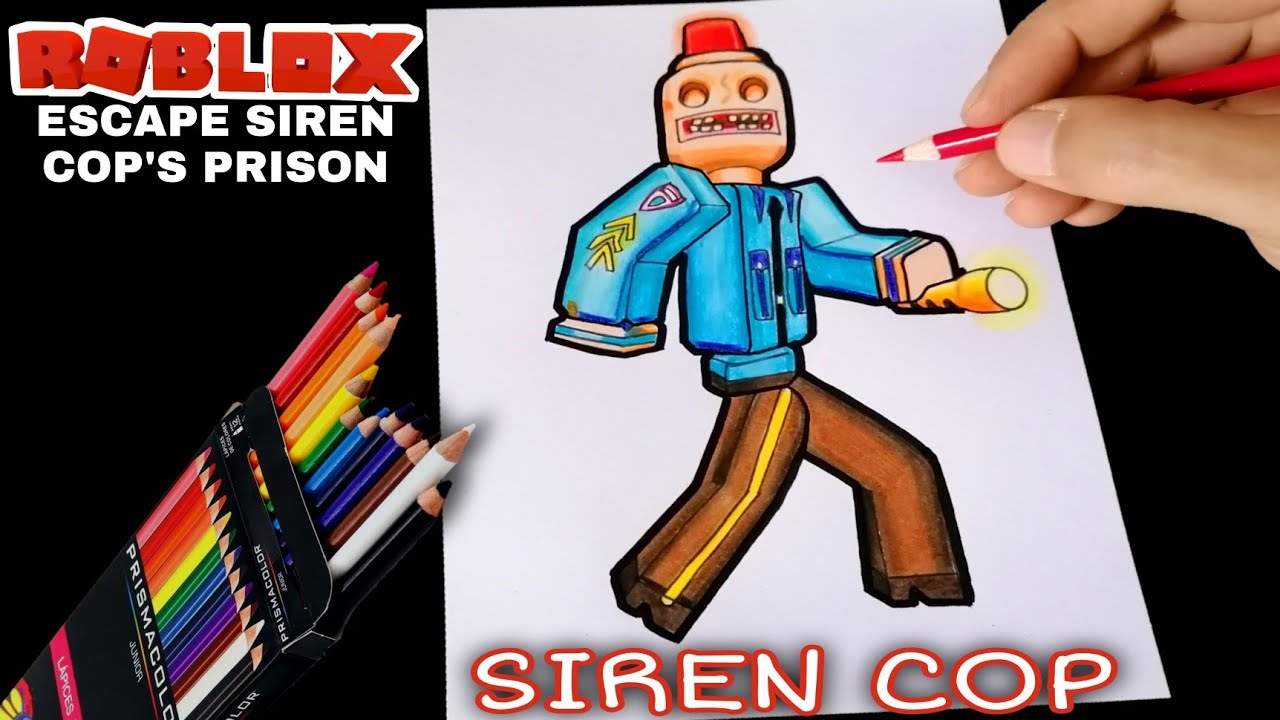 Como Dibujar A Siren Cop Paso A Paso Escape Siren Cop S Prison