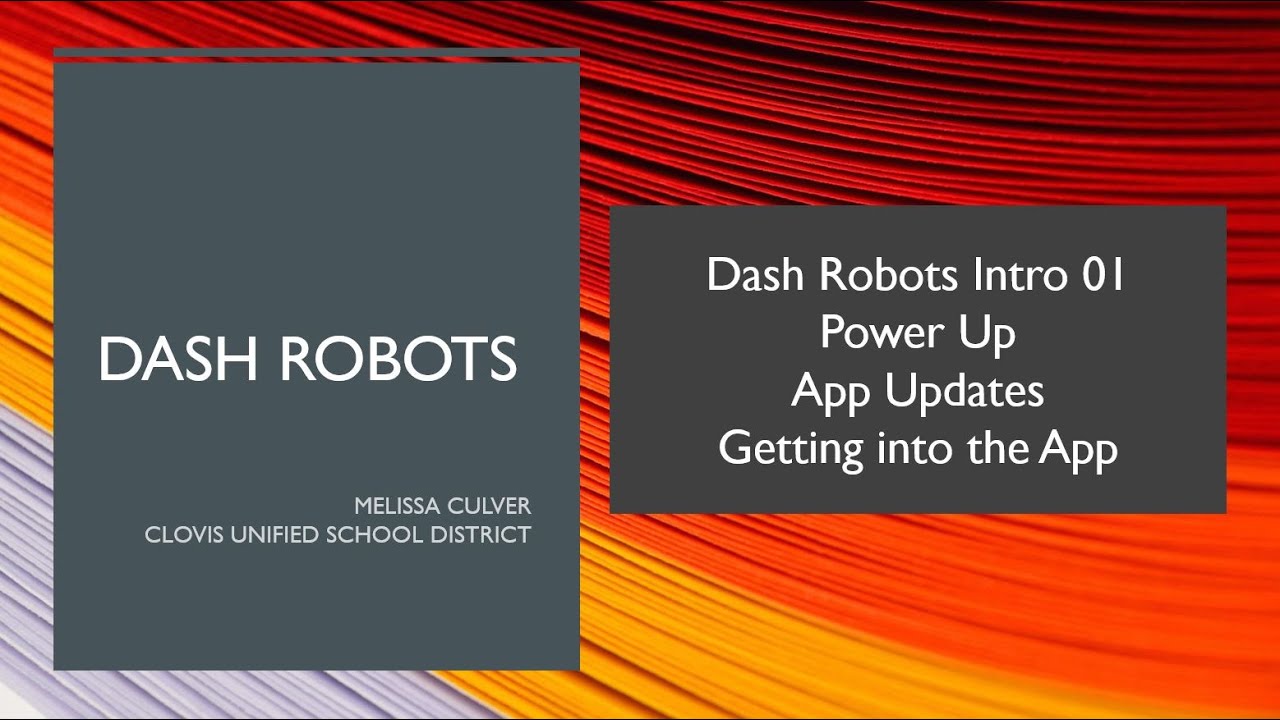 Dash Robots Lesson 01 Youtube