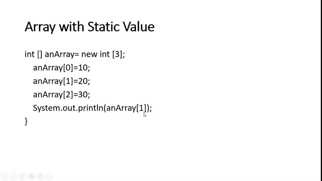 Array Declaration Youtube