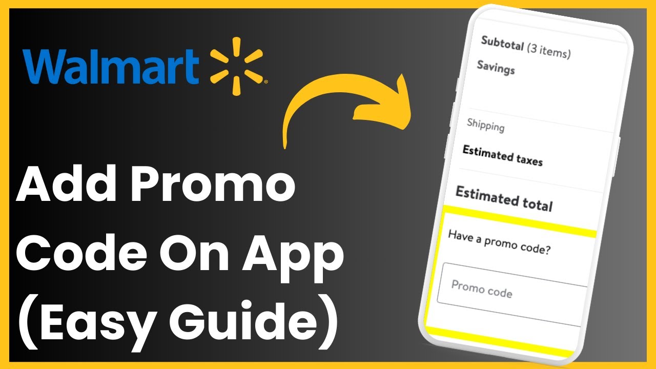 How To Add Promo Code On Walmart App Youtube