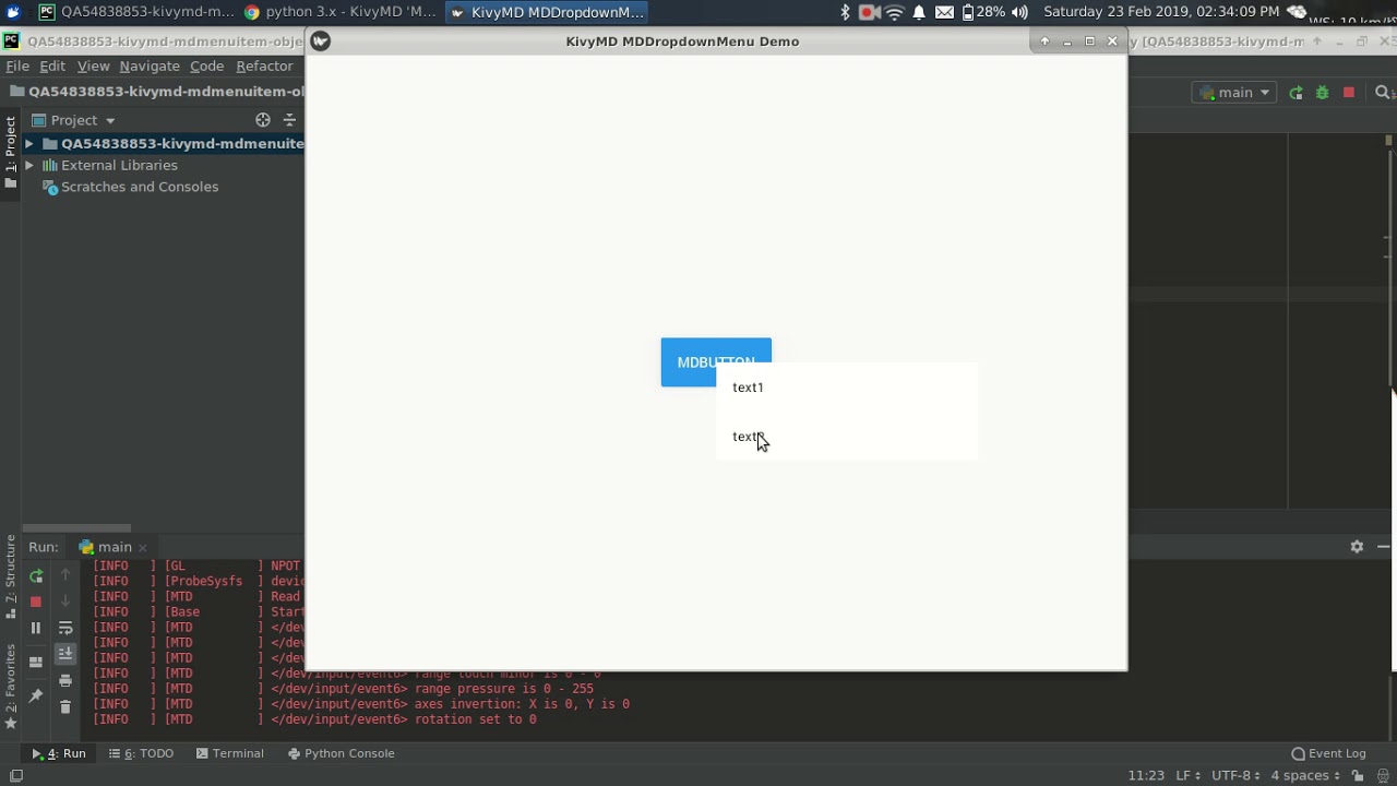 Kivymd Mddropdownmenu Youtube