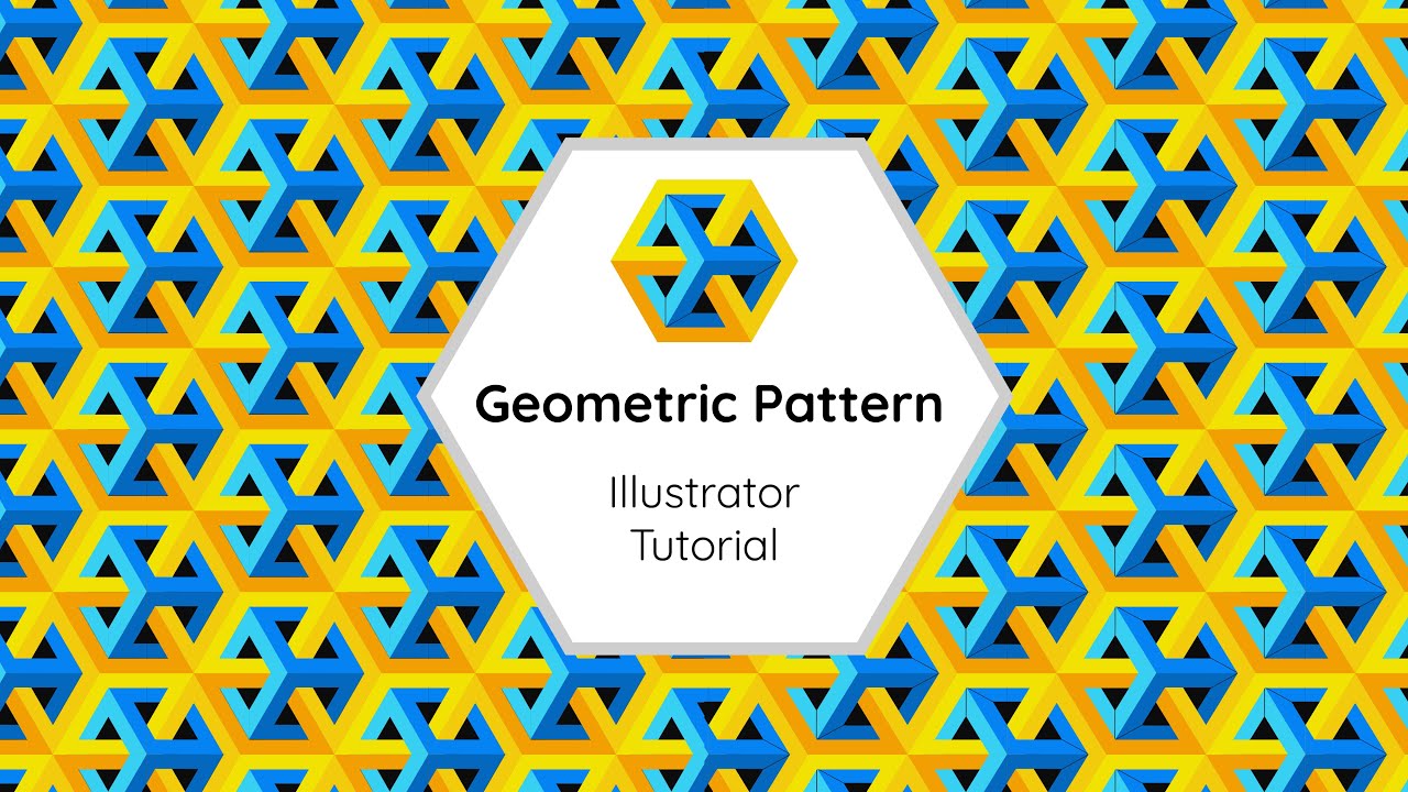 Geometric Pattern Part 2 Illustrator Tutorial Youtube