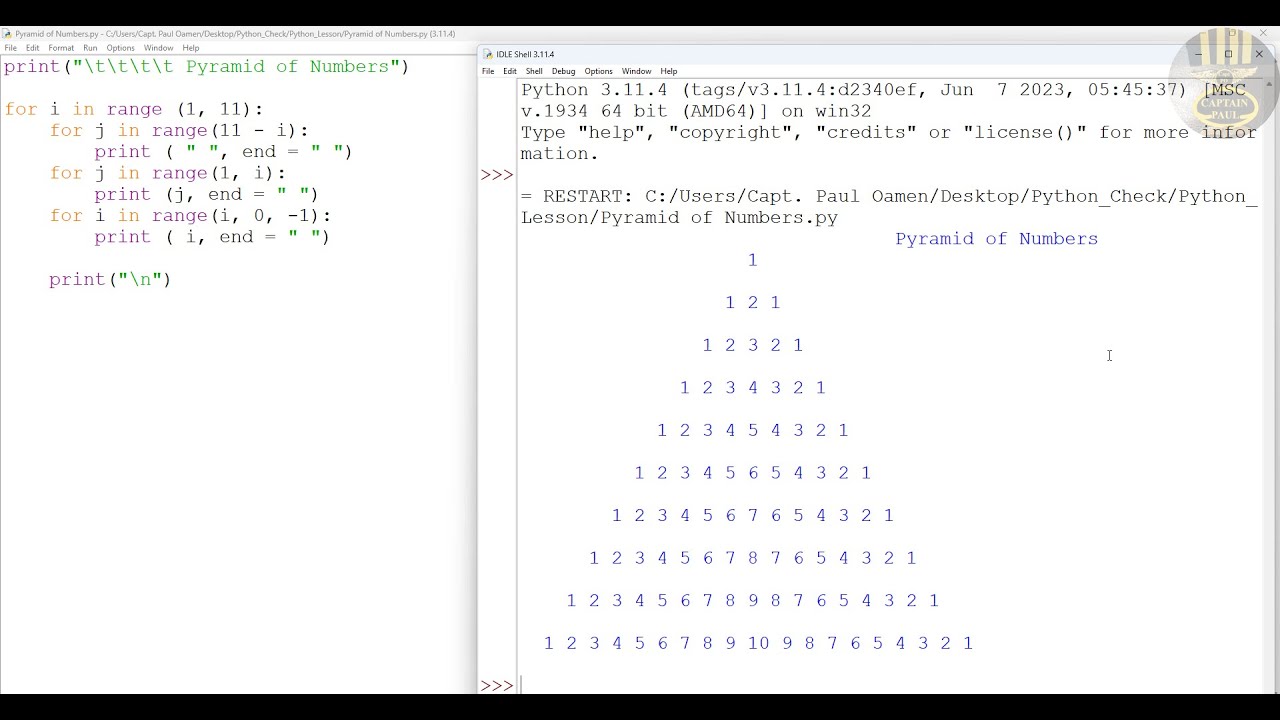 How To Draw Pyramid In Python
