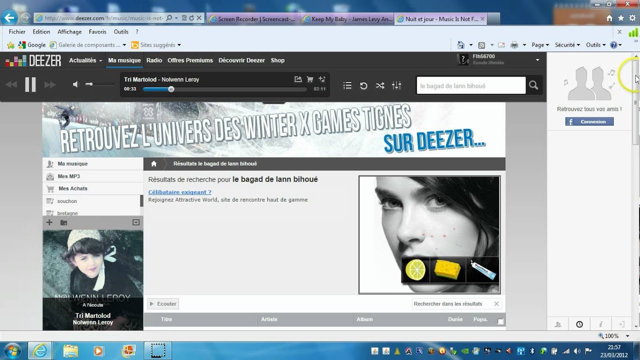 Deezer Utilisation Youtube