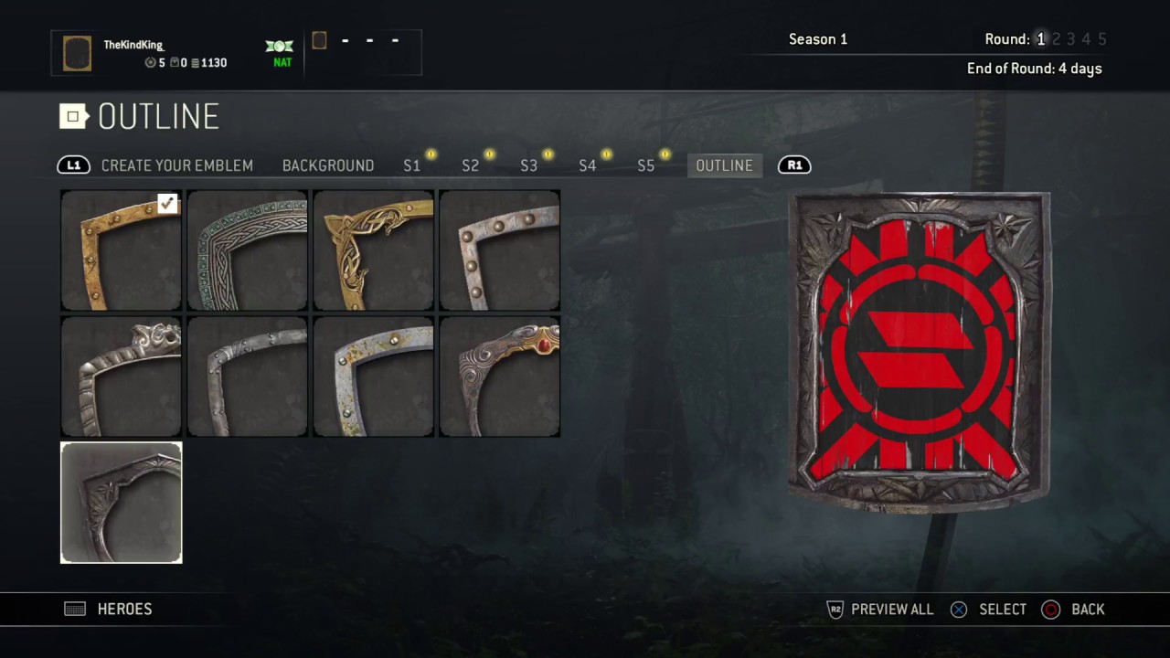 For Honor Samurai Hattori Clan Emblem Tutorial Youtube