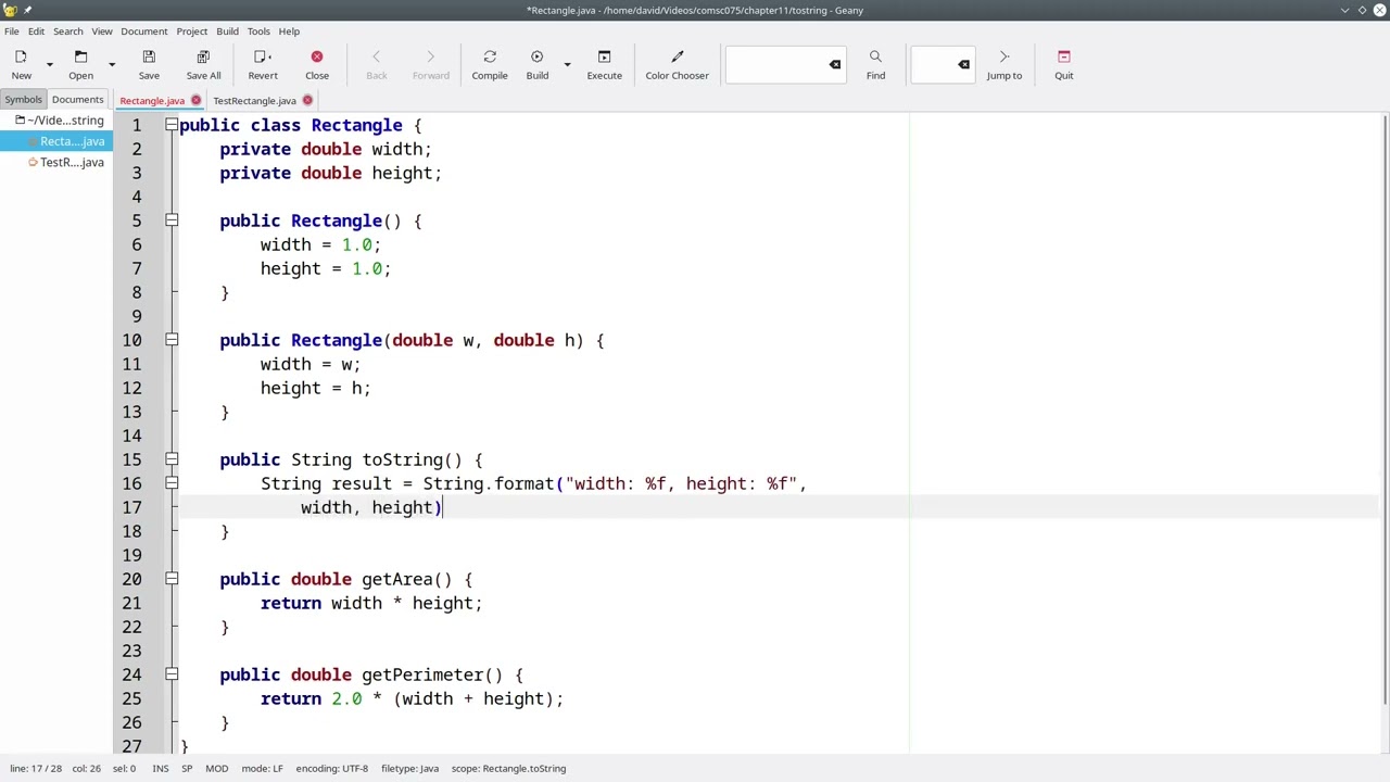 Chapter 11 The Tostring Method Youtube