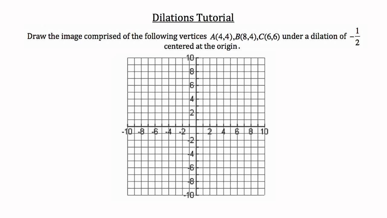 Transformational Geometry Dilations Youtube