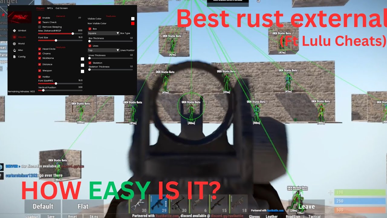 Best Rust External Showcase Ft Lulu Cheats Youtube