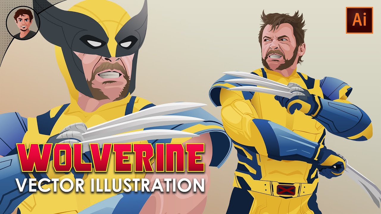Wolverine Vector Illustration Adobe Illustrator Vector Art Speed
