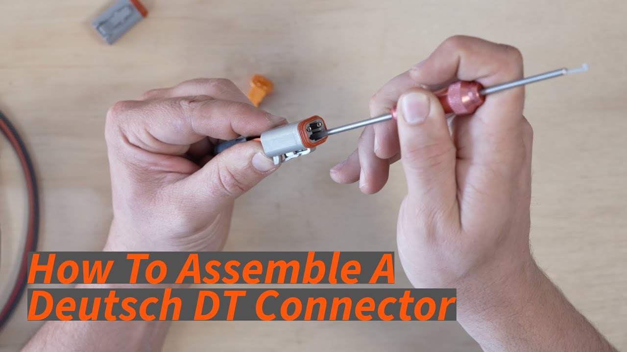 How To Assemble And Dis Assemble At Deutsch Dt Connector Youtube