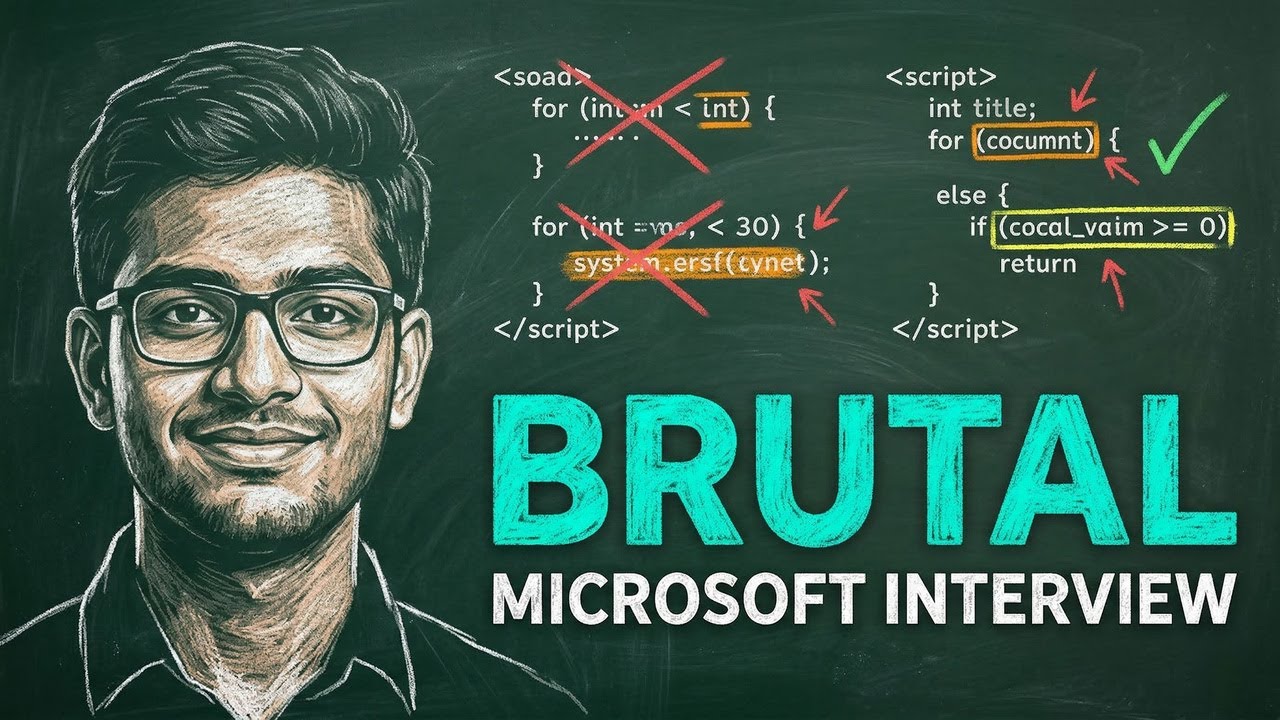 Coding Interview Software Engineer Microsoft Youtube