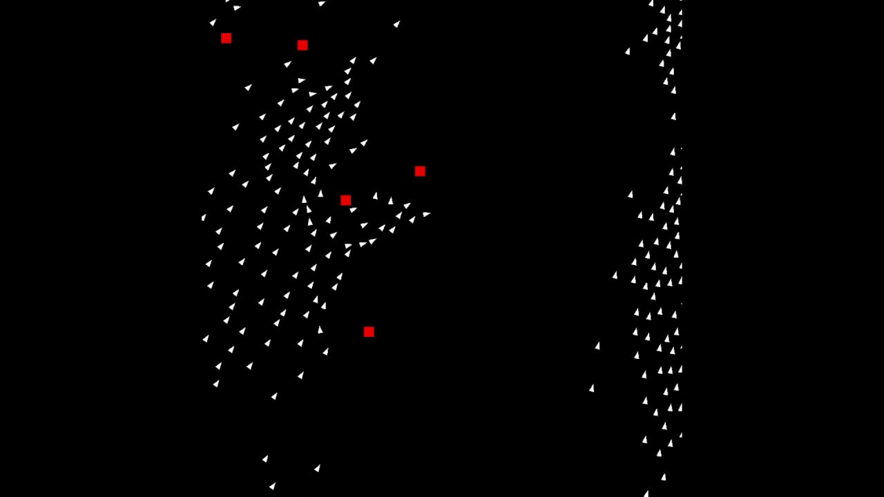 Flocking Simulation Using Craig Reynold S Boids Algorithm Youtube