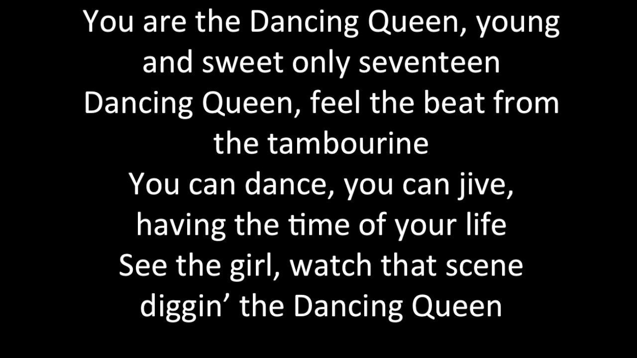 Abba Dancing Queen Lyrics Youtube