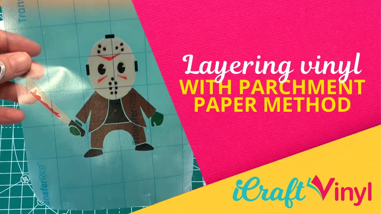 Use Parchment Paper To Layer Vinyl Easiest Way To Layer Vinyl Decal