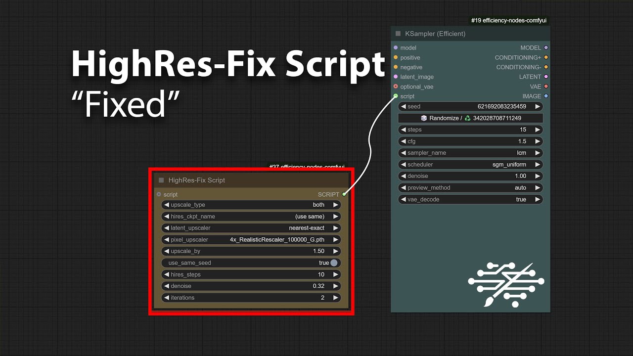 High Res Fix Script Fix For Comfyui Youtube