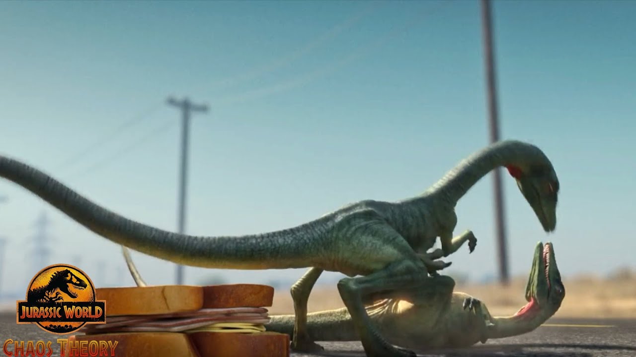Compsognathus Feud For Food Jurassic World Chaos Theory Season 1 Clip