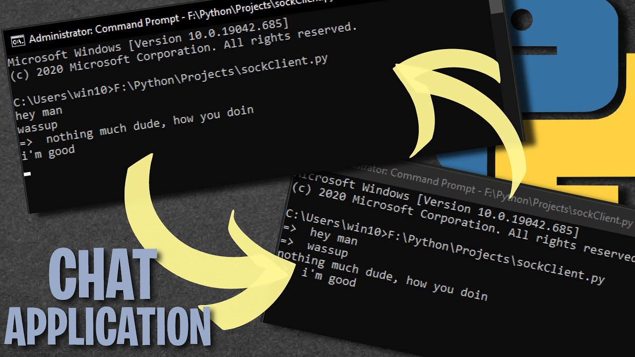 Building A Basic Chat Application In Python Sockets And Threads Youtube