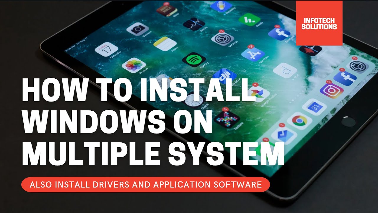 How To Install Windows Drivers And Application Software On Multiple