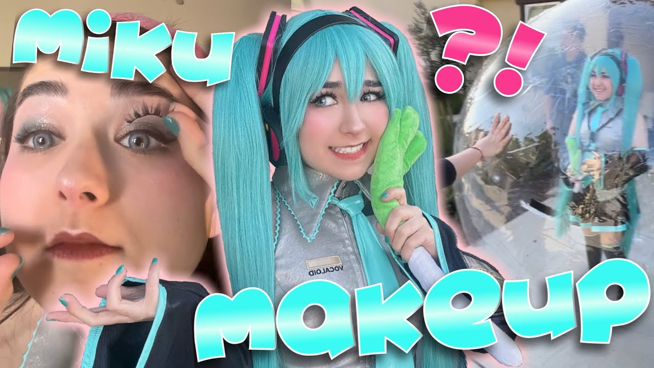 Hatsune Miku Cosplay Makeup Tutorial Youtube