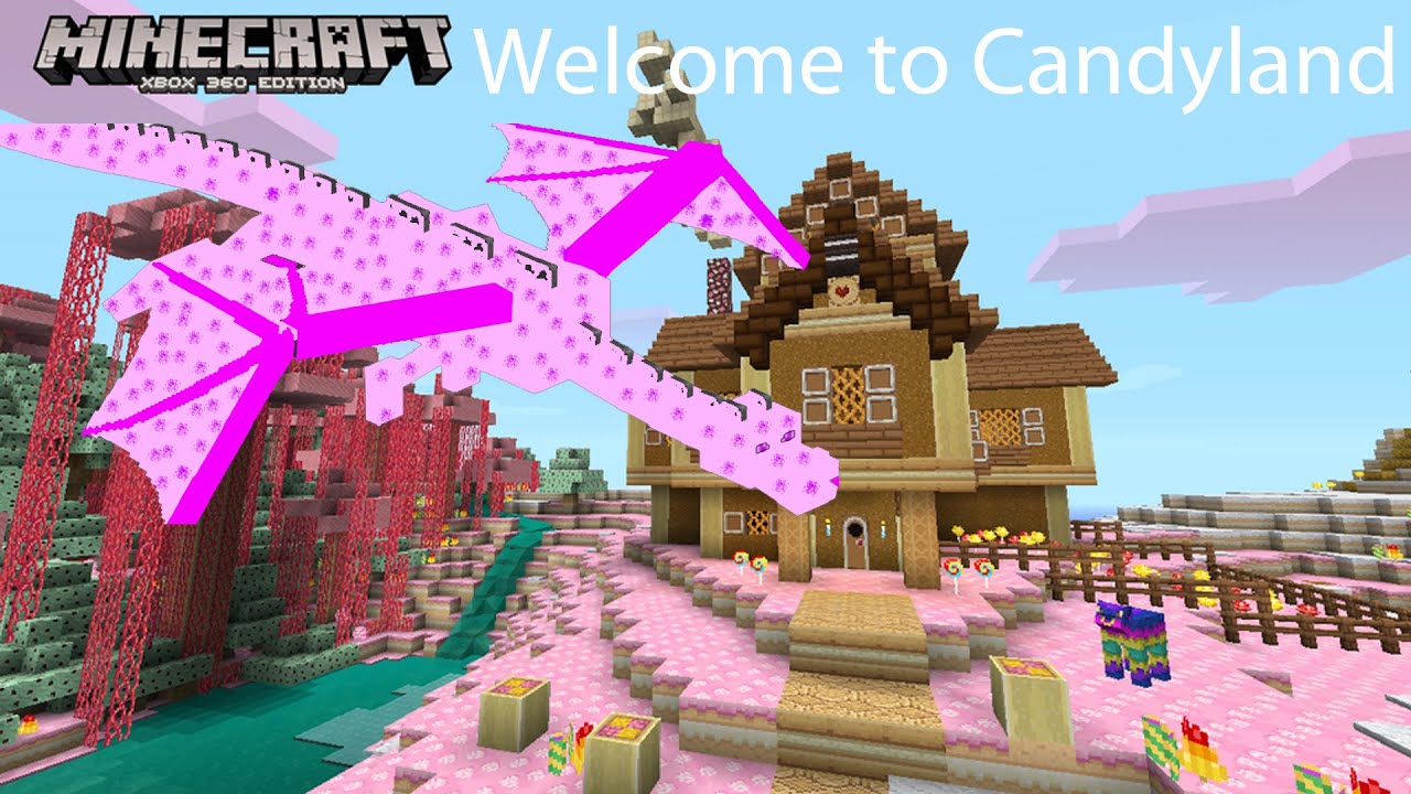 Minecraft Xbox Candyland Part 8 Candy Ender Dragon Finale Youtube
