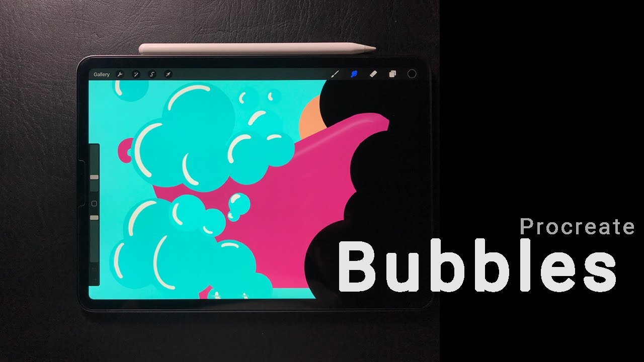 Bubble Bath Illustration Using Procreate On Ipad Pro Youtube