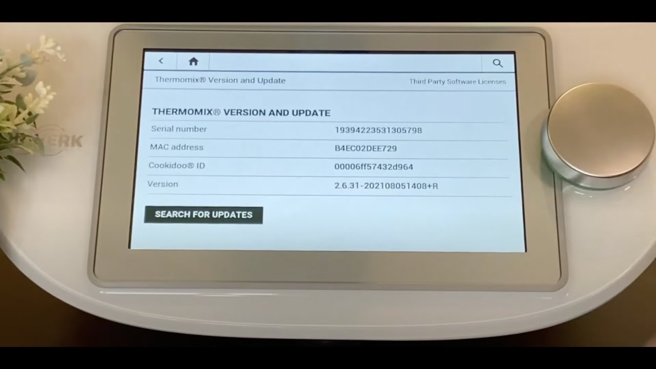 Thermomix Tm6 Software Update 2 6 Youtube