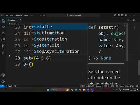 Python Set Telugu Youtube