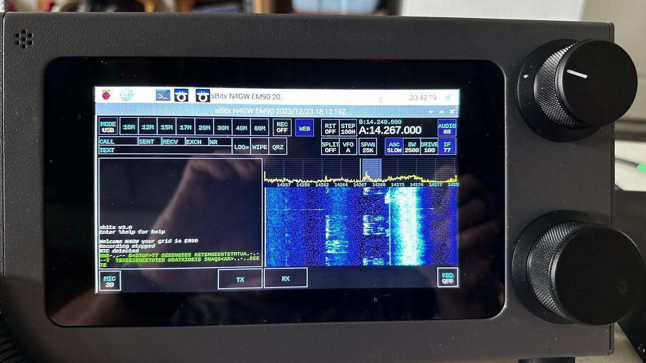 Ft8 On The Sbitx With V3 Software Youtube