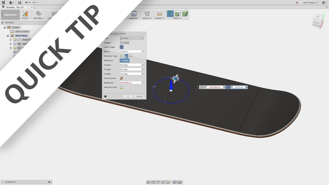 Quick Tip Simulation Force Control Youtube