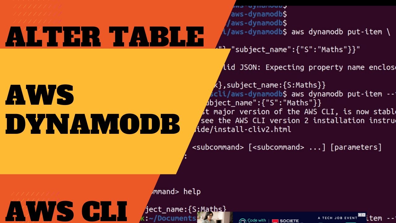 Update Dynamodb Table To Provisioned Using Aws Command Line Interface