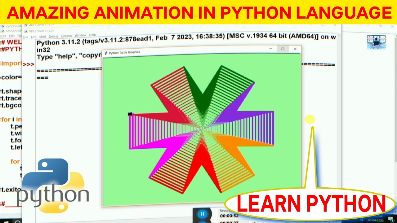 Amazing Animation In Python Programming Light Animation In Python