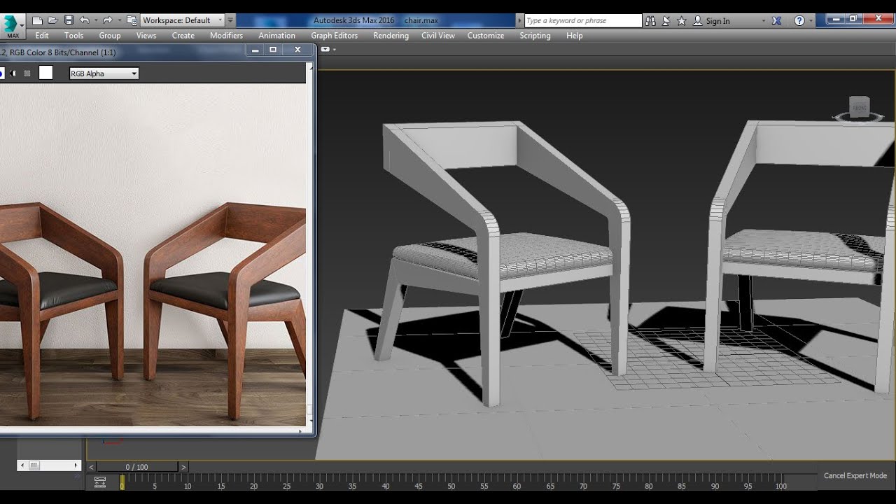 3dsmax Tutorials Tutorial On Modeling A Stylish Wooden Chair In 3dsmax